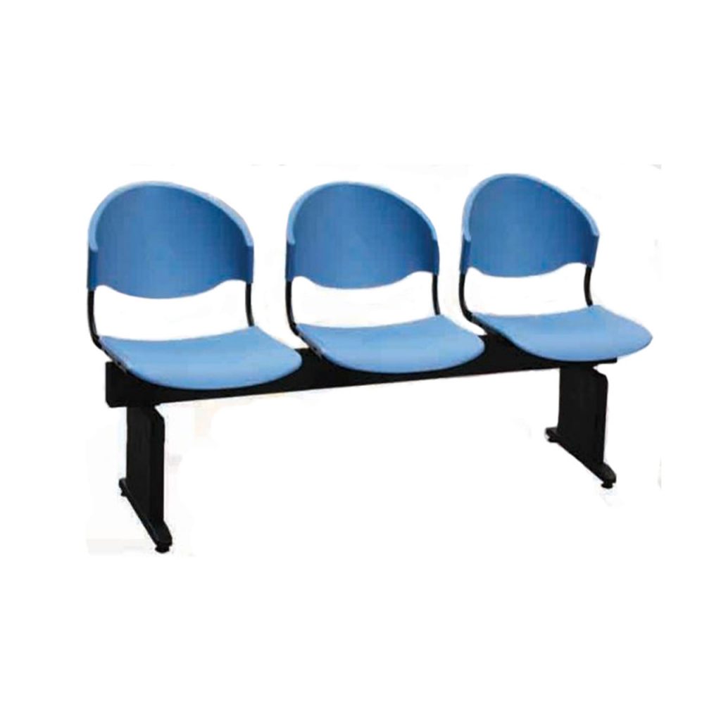 Plastic Gang Chair 3-Seater – Draf Office Furniture