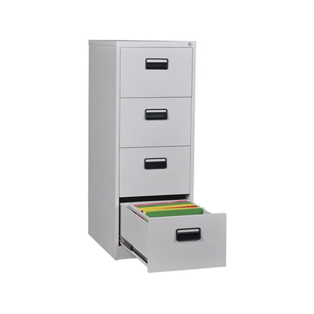 4-Layer Vertical Steel Filing Cabinet – Draf Office Furniture