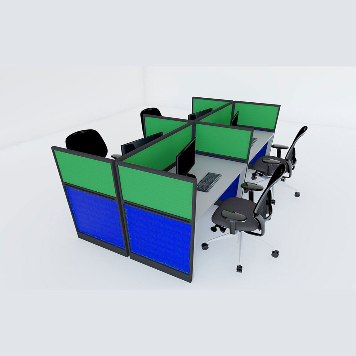 Lambda L-Shaped Office Desk – Draf Office Furniture