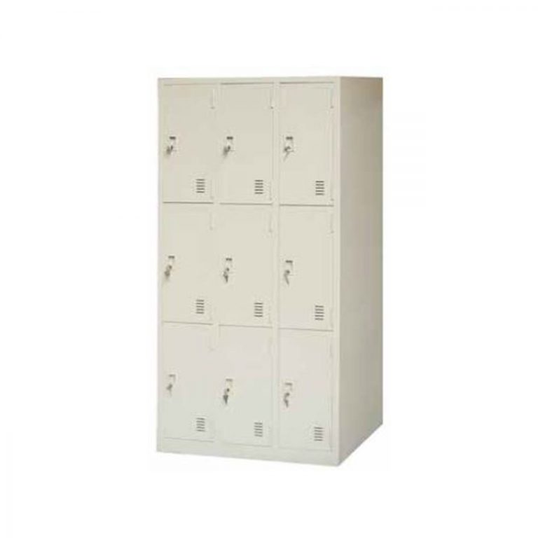 9-Door Steel Locker – Draf Office Furniture