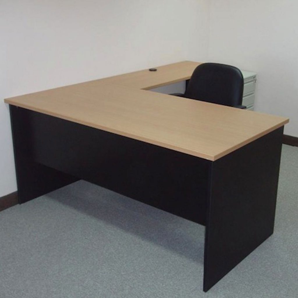 Lambda L-Shaped Office Desk – Draf Office Furniture